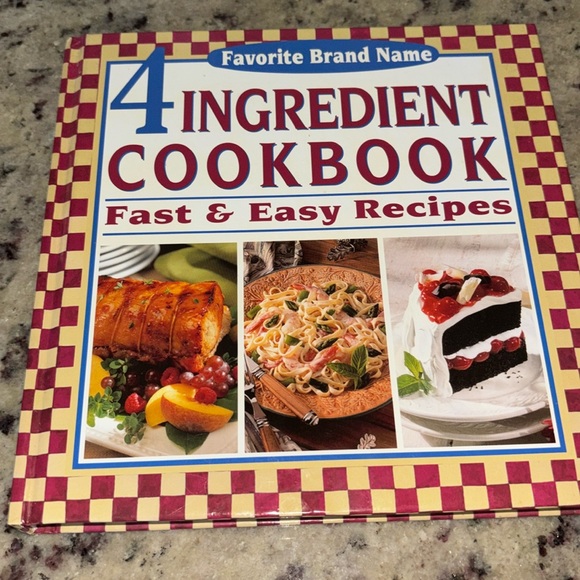 Kitchen | 4 Ingredient Cookbook Fast And Easy Recipes | Poshmark